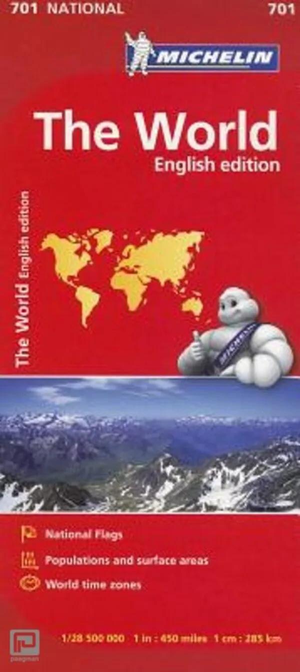 Michelin National Landkaart 701 Wereld | ANWB Webwinkel