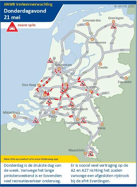 ANWB Verkeersverwachting - Waar kun je files verwachten? | ANWB
