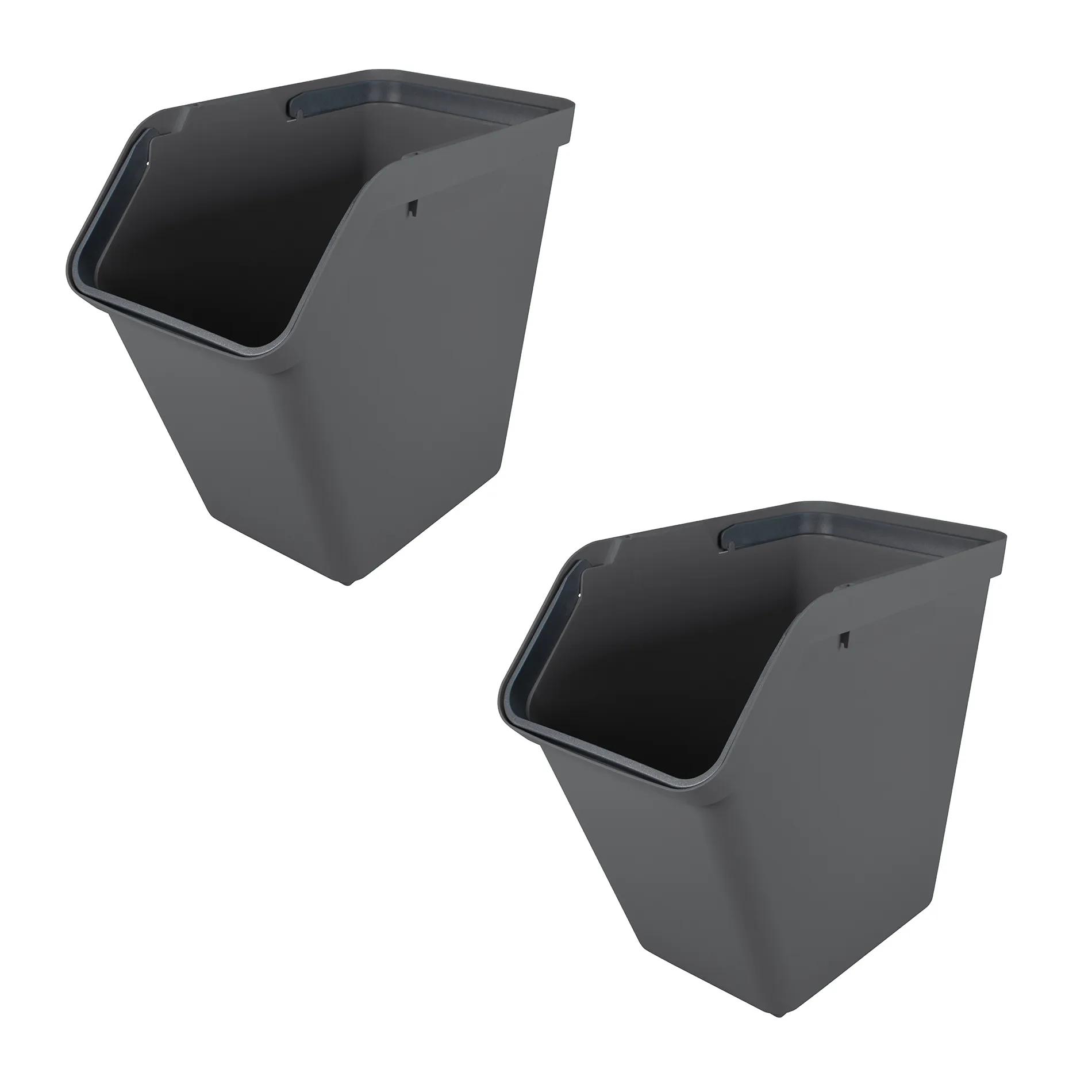 Sigma home sorteer unit 40L antraciet- 2 dlg | ANWB Webwinkel