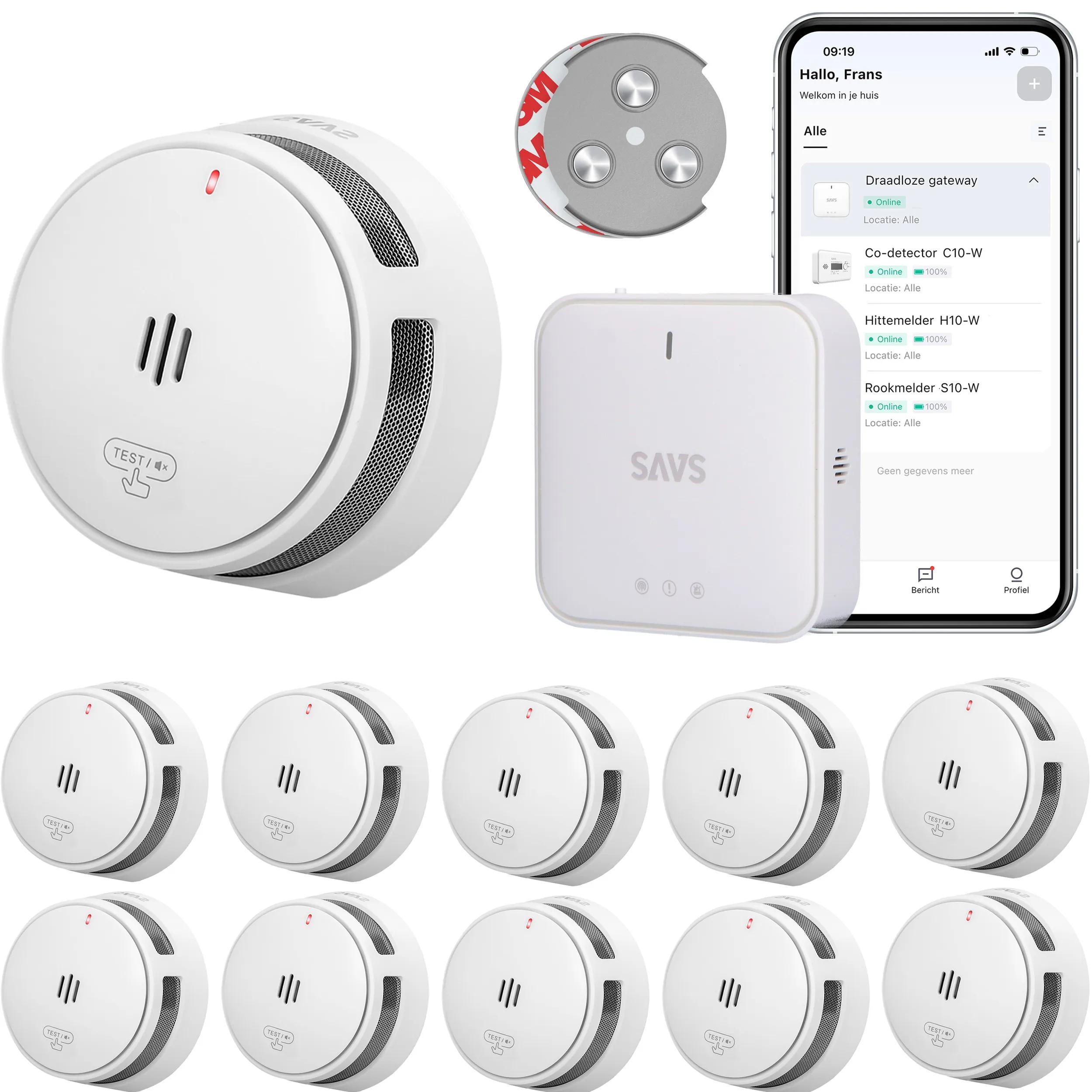 LinkSmart bundel 10 Rookmelders, 1 Gateway | ANWB Webwinkel