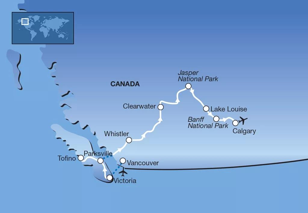 17-daagse privérondreis Canadees Natuurwonder met huurauto