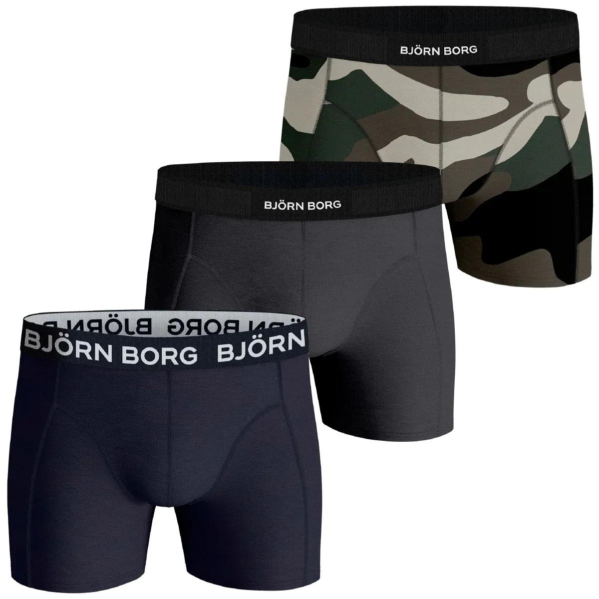 Heren 3-Pack Boxers Mix Björn Borg | ANWB Webwinkel
